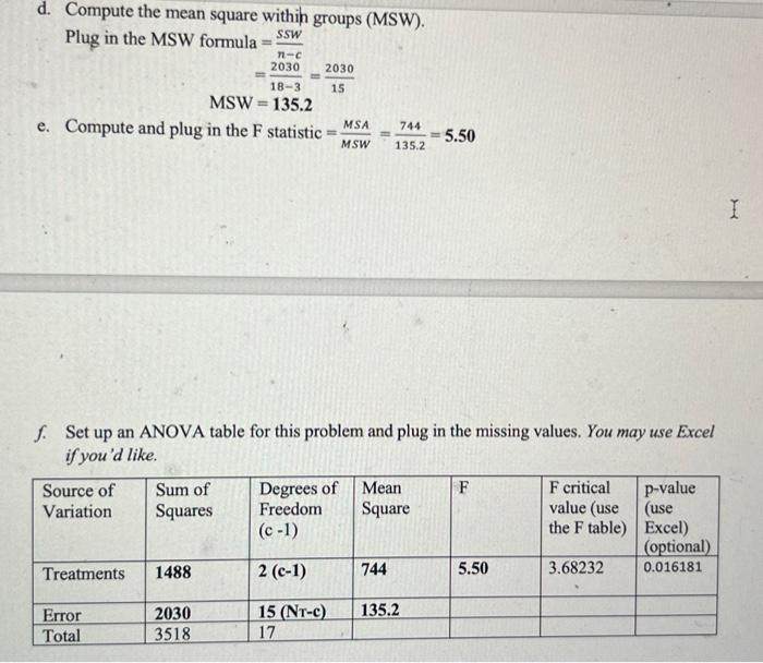 Solved Objective: Be able to compute, plug in, and interpret | Chegg.com