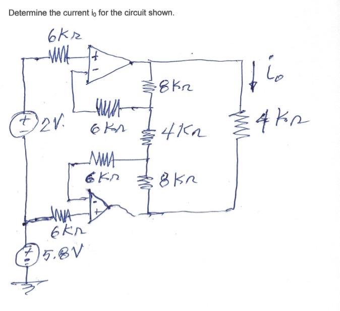 Solved Determine the current i0 for the circuit shown. | Chegg.com