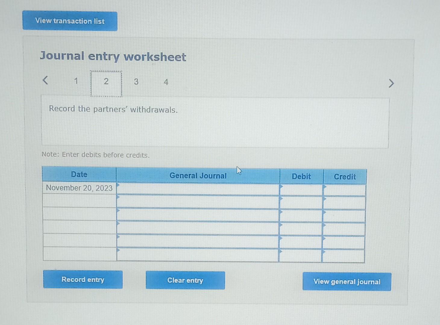 Solved Journal entry worksheet 4 Record the allocation of | Chegg.com