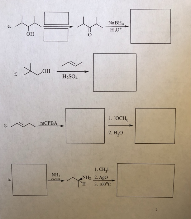 Solved Provide the missing reactant, reagents, or ALL | Chegg.com