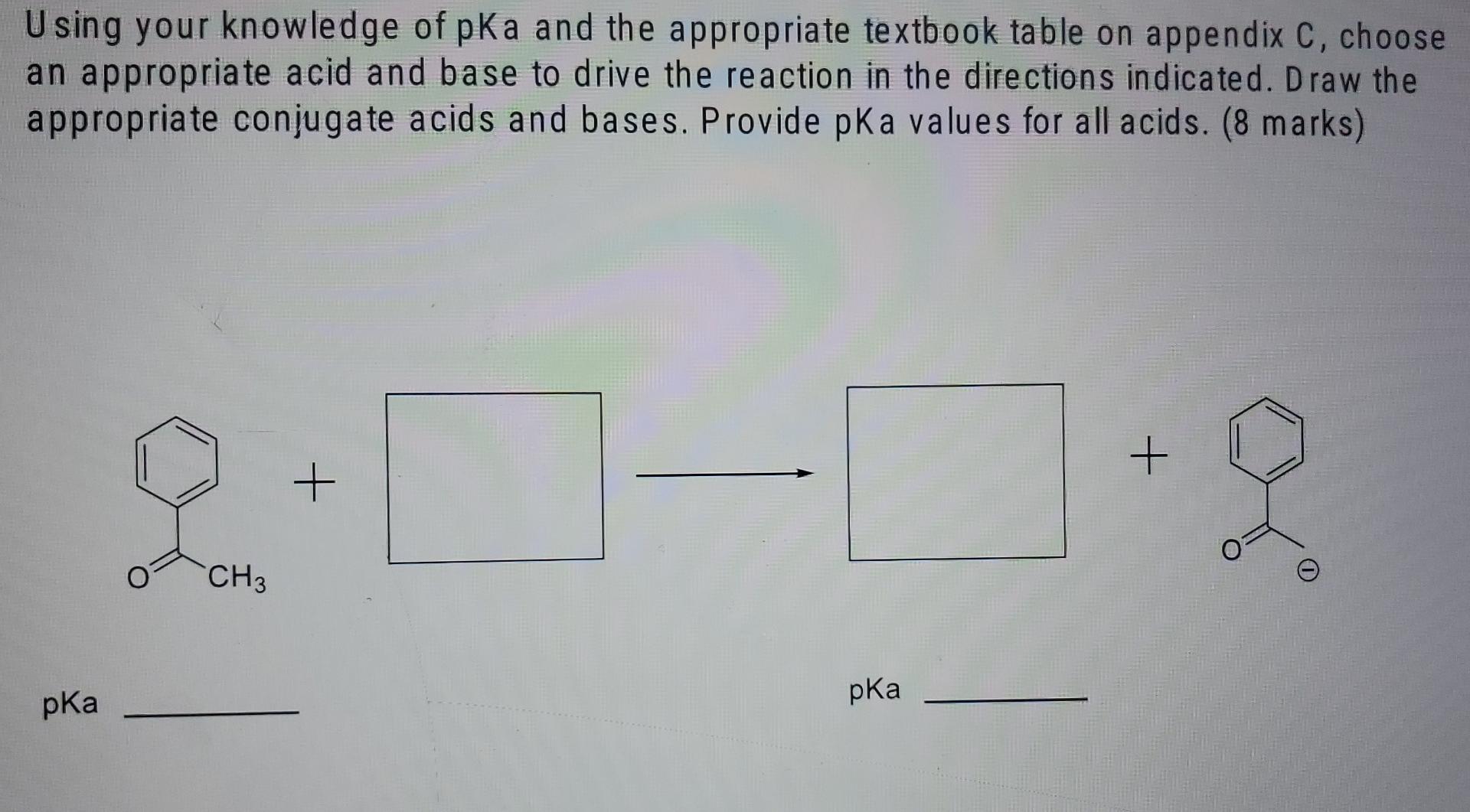 Solved Using your knowledge of pka and the appropriate | Chegg.com
