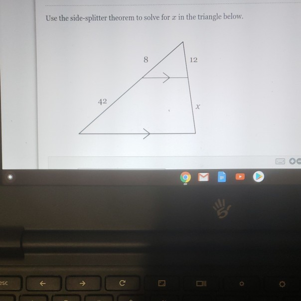 Solved Use the side-splitter theorem to solve for x in the | Chegg.com