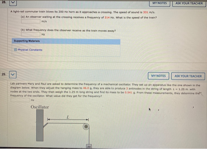Solved 28. o ASK YOUR TEACHER MY NOTES A light-rall commuter | Chegg.com Solved 28. o ASK YOUR TEACHER MY NOTES A light-rall commuter | Chegg.com