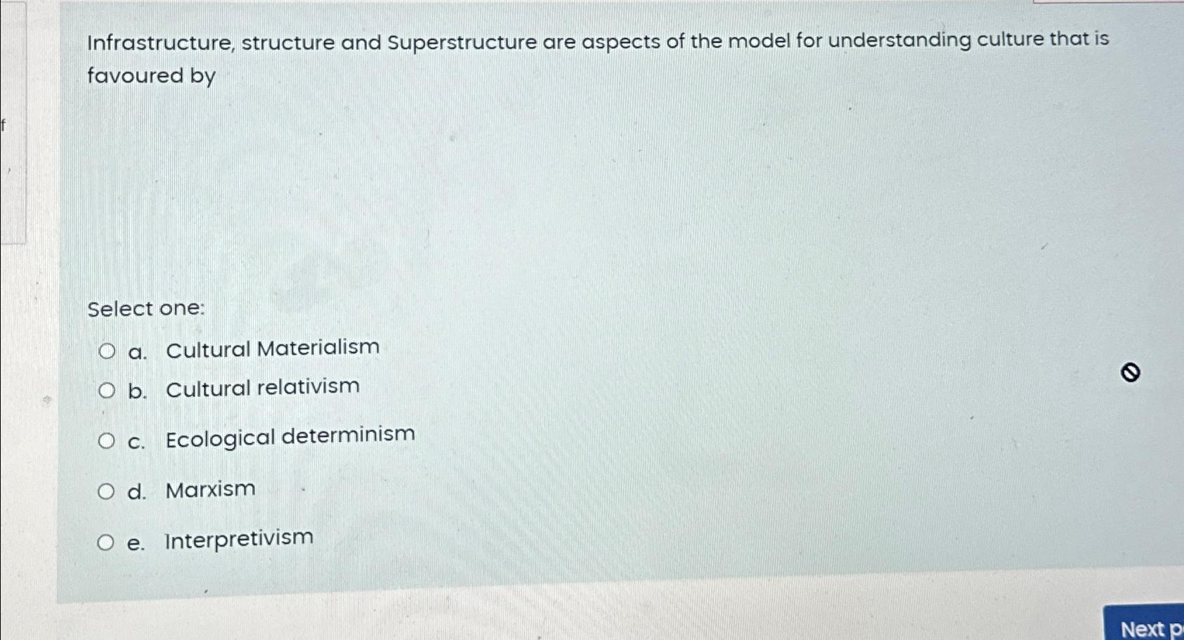 Solved Infrastructure, structure and Superstructure are | Chegg.com