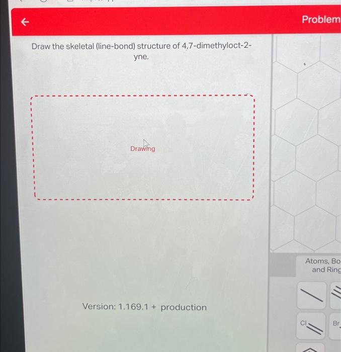 Solved K Draw the skeletal (line-bond) structure of | Chegg.com