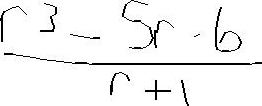 Solved r3 - 5r -6 / r + 1 | Chegg.com