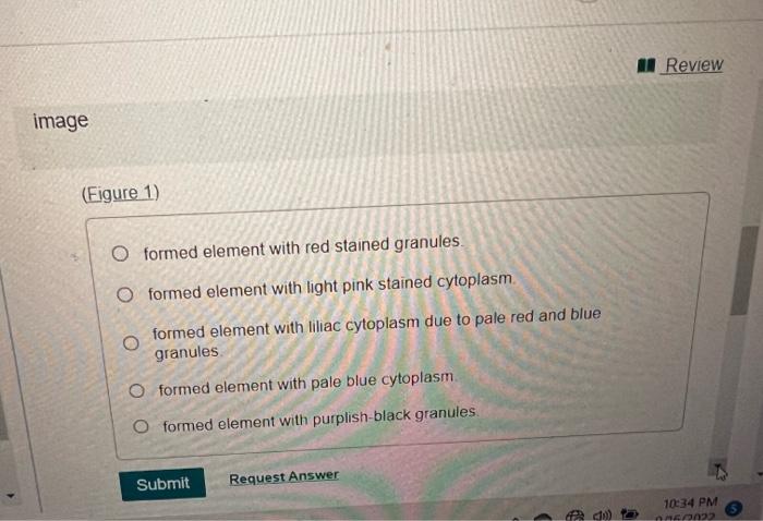 Figure(Figure 1) formed element with a multilobed | Chegg.com
