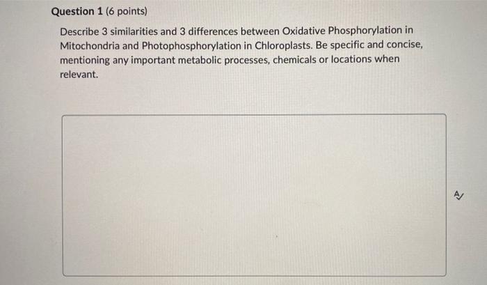 Solved Describe 3 similarities and 3 differences between | Chegg.com