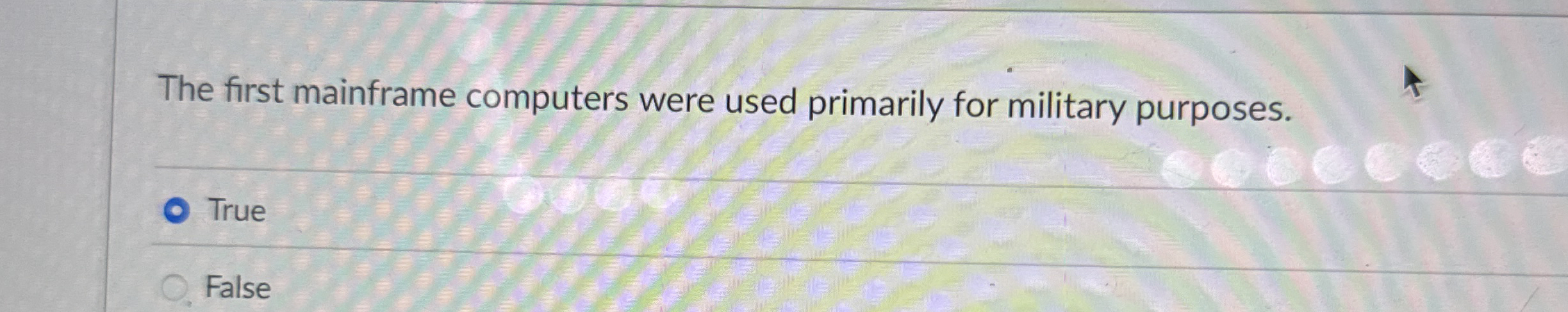 The first mainframe computers were used primarily for | Chegg.com