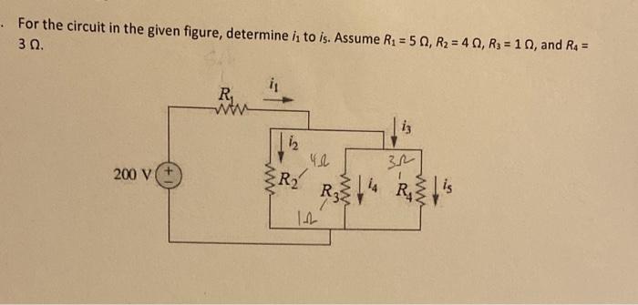 Solved For the circuit in the given figure, determine i1 to | Chegg.com