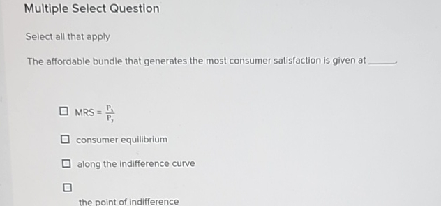 Solved Multiple Select QuestionSelect all that applyThe | Chegg.com