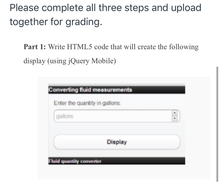 Solved Please complete all three steps and upload together | Chegg.com