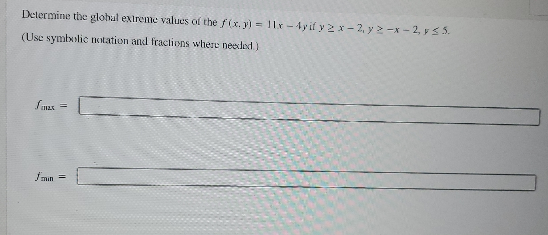 Solved Find the maximum off(x,y)=x+y-x2-y2-xyon the square, | Chegg.com