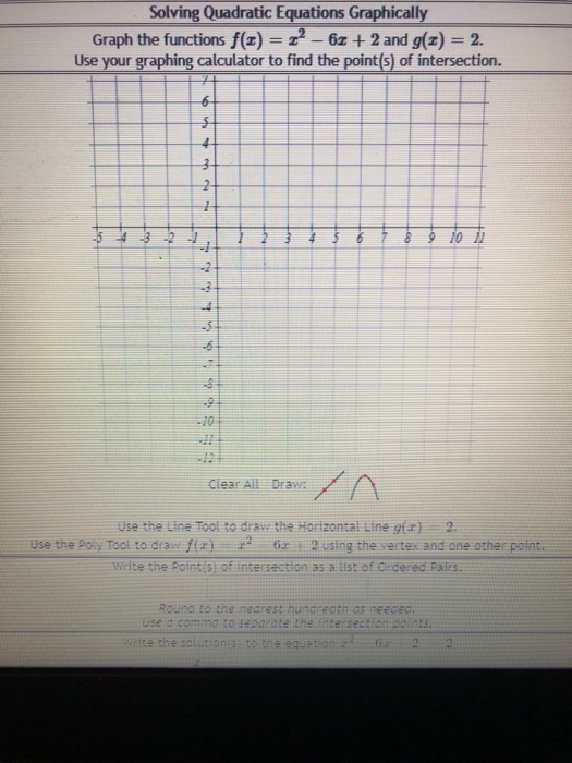 Solved Solving Quadratic Equations Graphically Graph the | Chegg.com