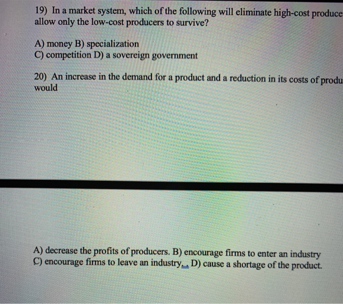 Solved: 2) In The Circular Flow Model Of The Market System... | Chegg.com