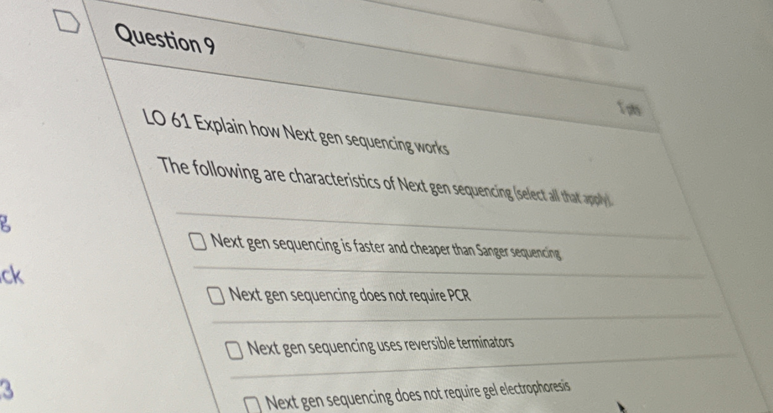 Solved Question?1061 ﻿Explain how Next gen sequencing | Chegg.com