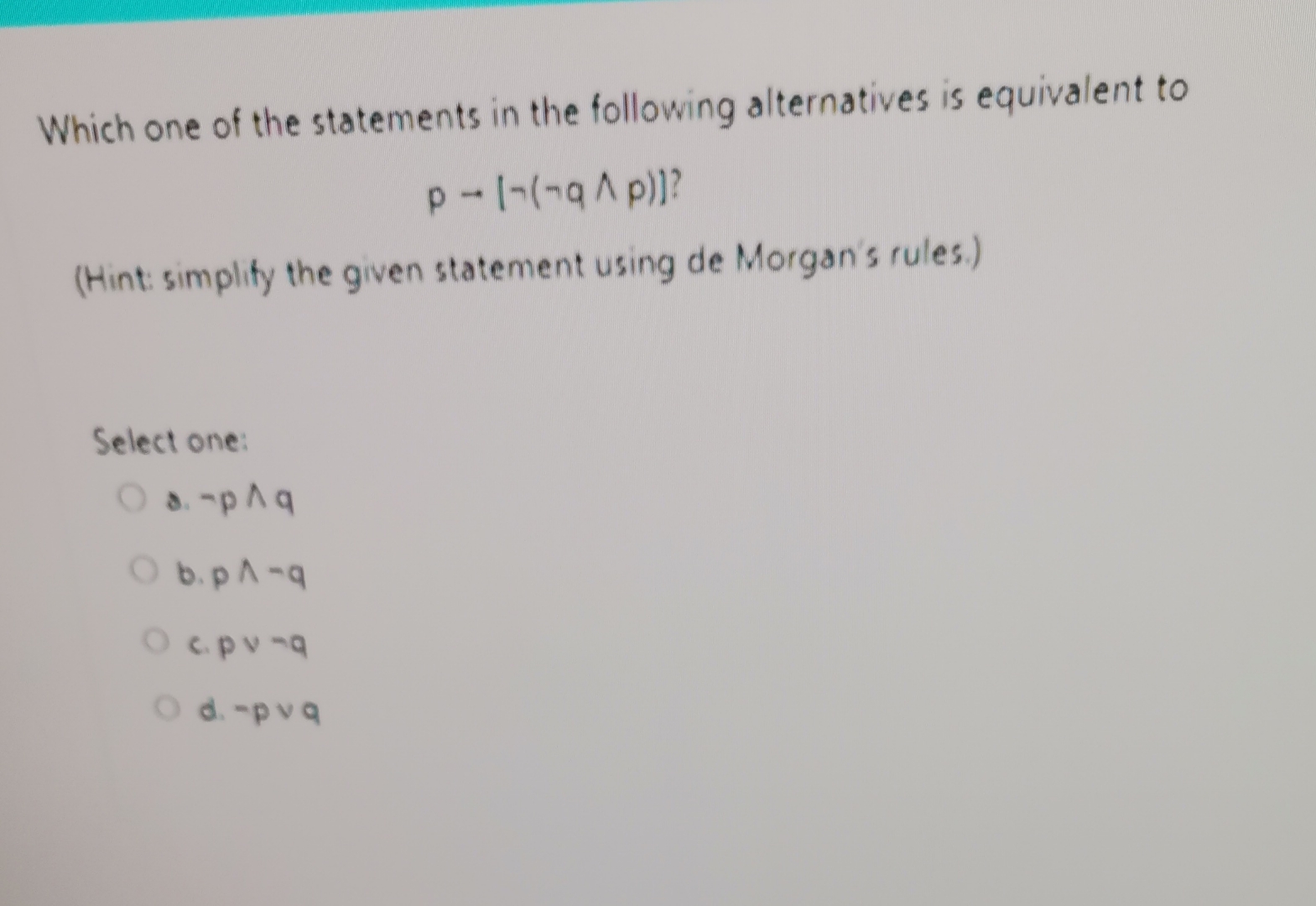 Solved Which one of the statements in the following | Chegg.com