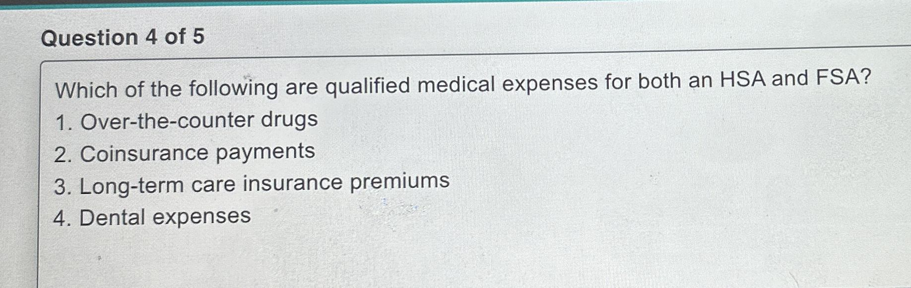 Solved Question 4 ﻿of 5Which of the following are qualified | Chegg.com