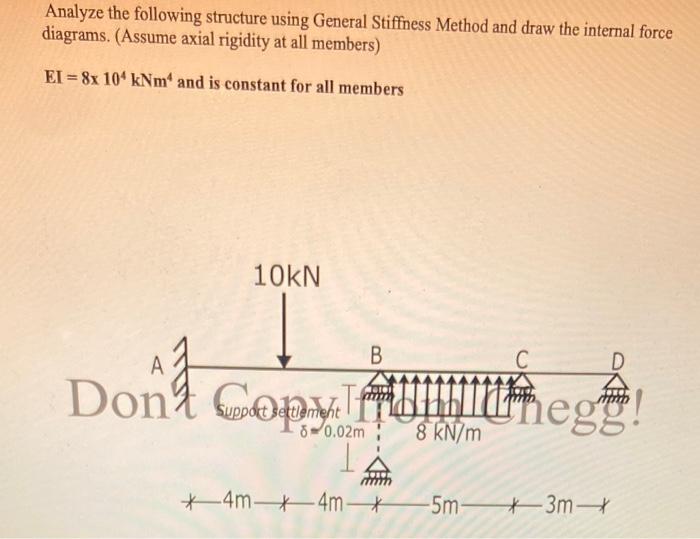 Solved Analyze the following structure using General | Chegg.com