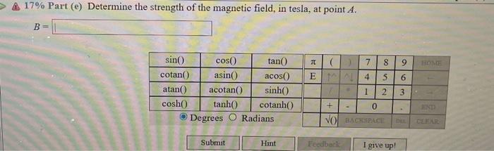 Solved (4) 17\% Part (e) Determine the strength of the | Chegg.com