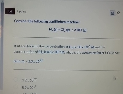 Consider the following equilibrium | Chegg.com
