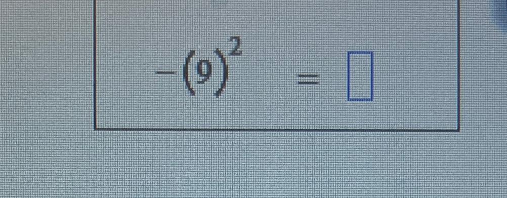 Solved -(9)2= | Chegg.com
