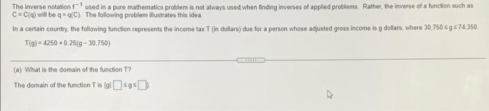 Solved The inverse notation used in a pure mathematics | Chegg.com