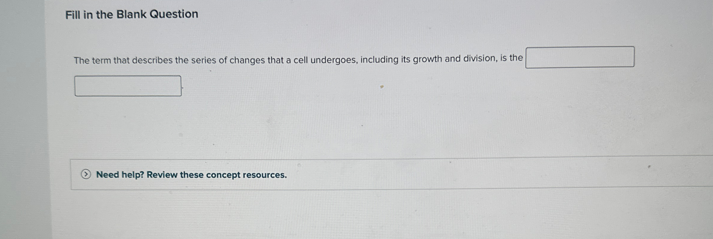 Solved Fill in the Blank QuestionThe term that describes the | Chegg.com