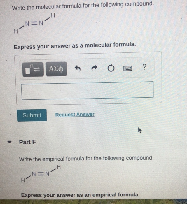Solved Write the molecular formula for the following | Chegg.com