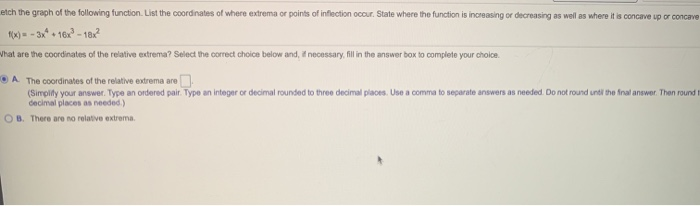 Solved etch the graph of the following function. List the | Chegg.com