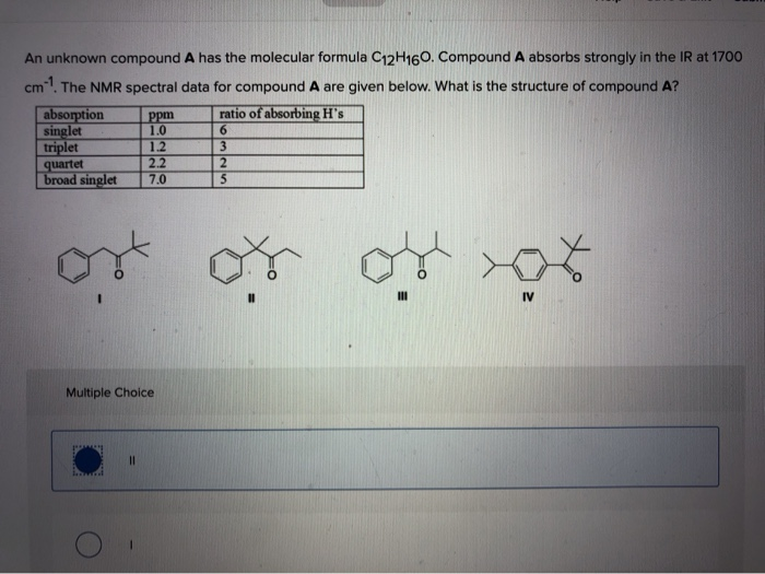 Solved An unknown compound A has the molecular formula | Chegg.com Solved An unknown compound A has the molecular formula | Chegg.com