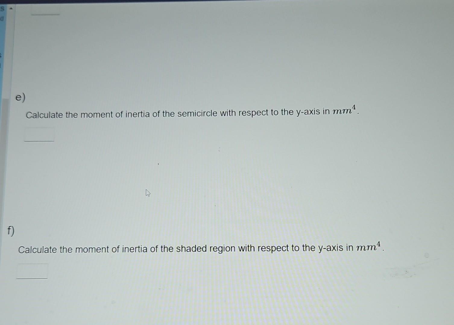 Solved Calculate the moment of inertia of the semicircle | Chegg.com