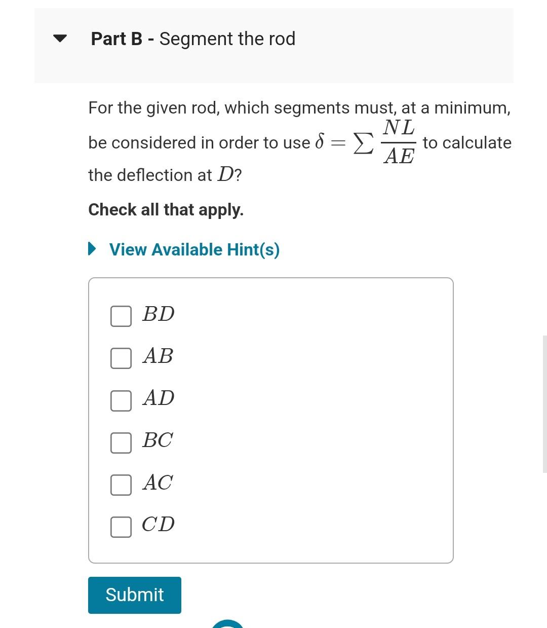 Solved Elastic Deformation of an Axially Loaded Member 1 of | Chegg.com Solved Elastic Deformation of an Axially Loaded Member 1 of | Chegg.com