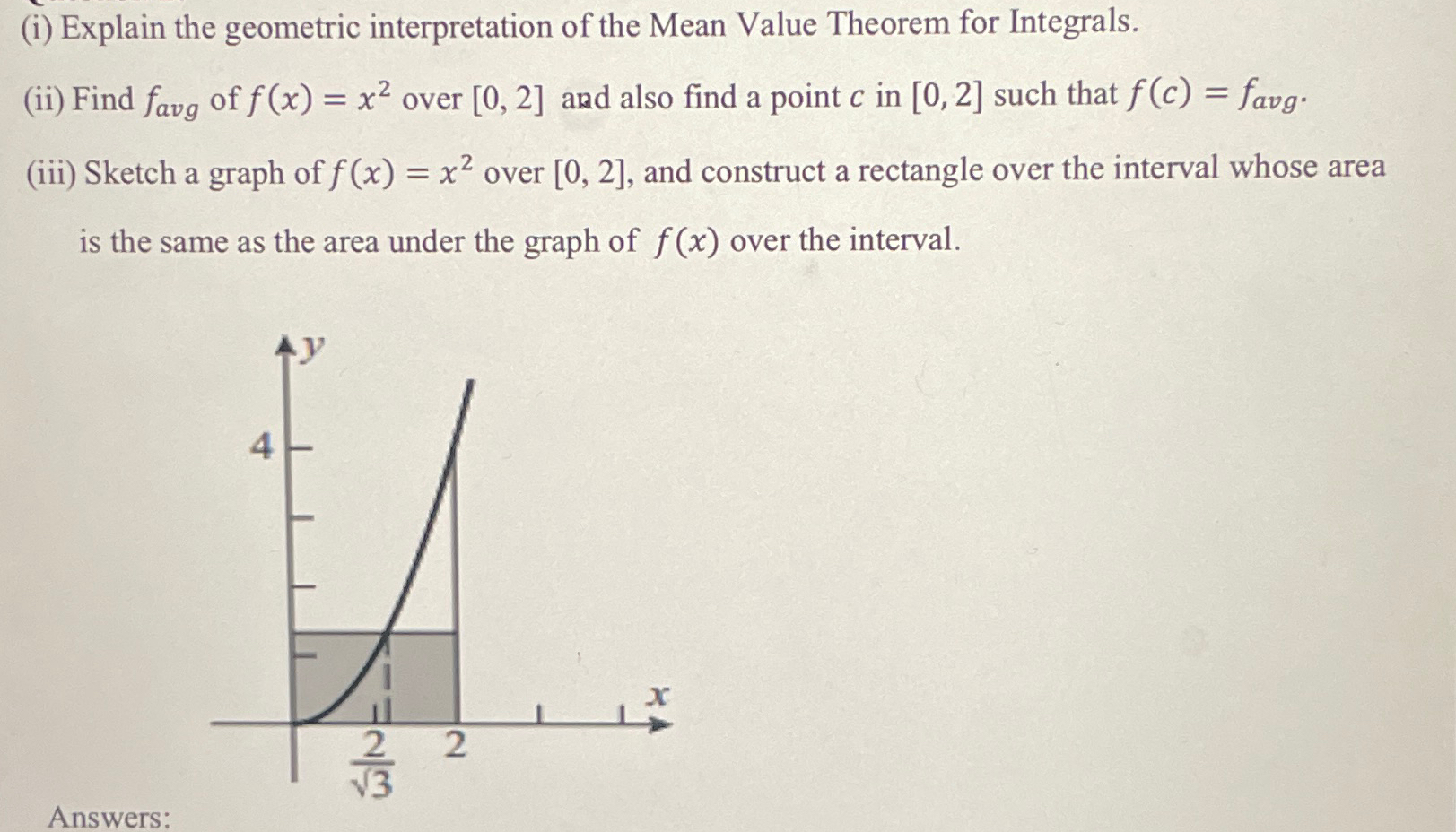 Solved (i) ﻿Explain the geometric interpretation of the Mean | Chegg.com