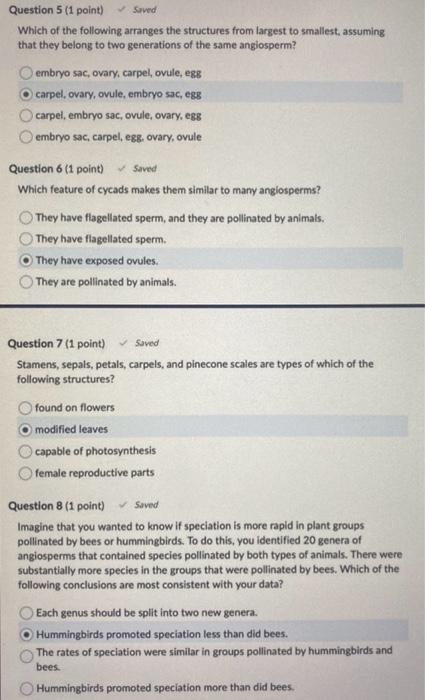 Solved Which of the following arranges the structures from | Chegg.com