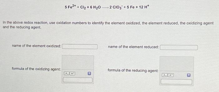 Solved In the above redox reaction, use oxidation numbers to | Chegg.com