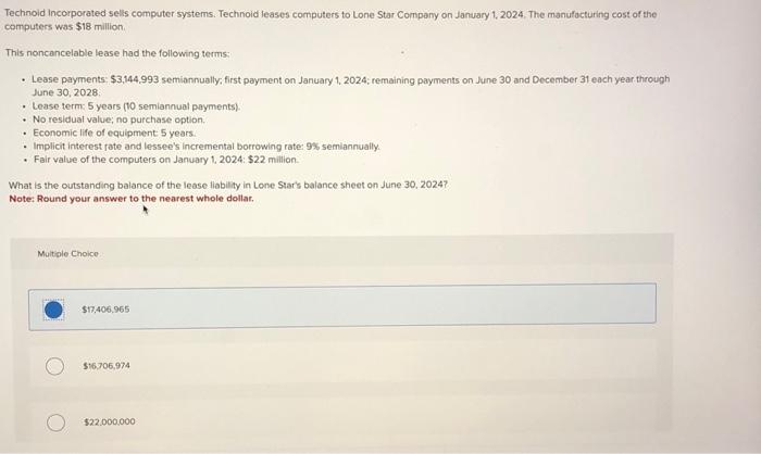 Solved Technoid incorporated sells computer systems. | Chegg.com