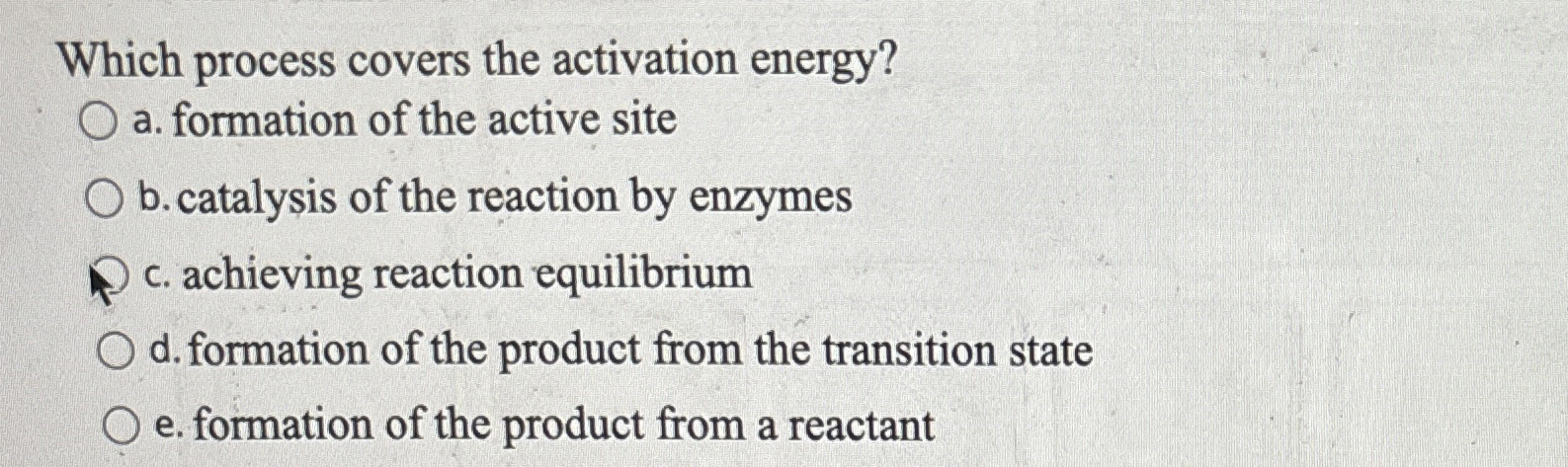 Solved Which process covers the activation energy?a. | Chegg.com