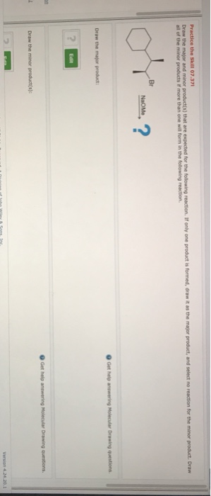 Solved Practice the skill 07.371 Draw the major and minor | Chegg.com