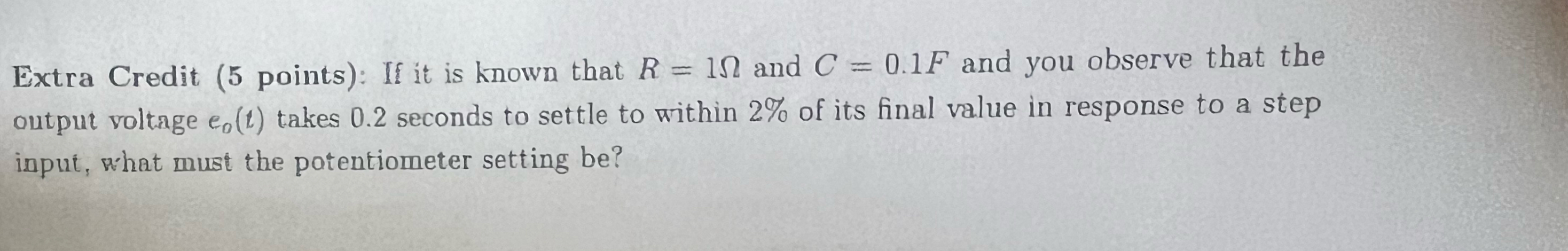 Solved Extra Credit (5 ﻿points): If it is known that R=1Ω | Chegg.com