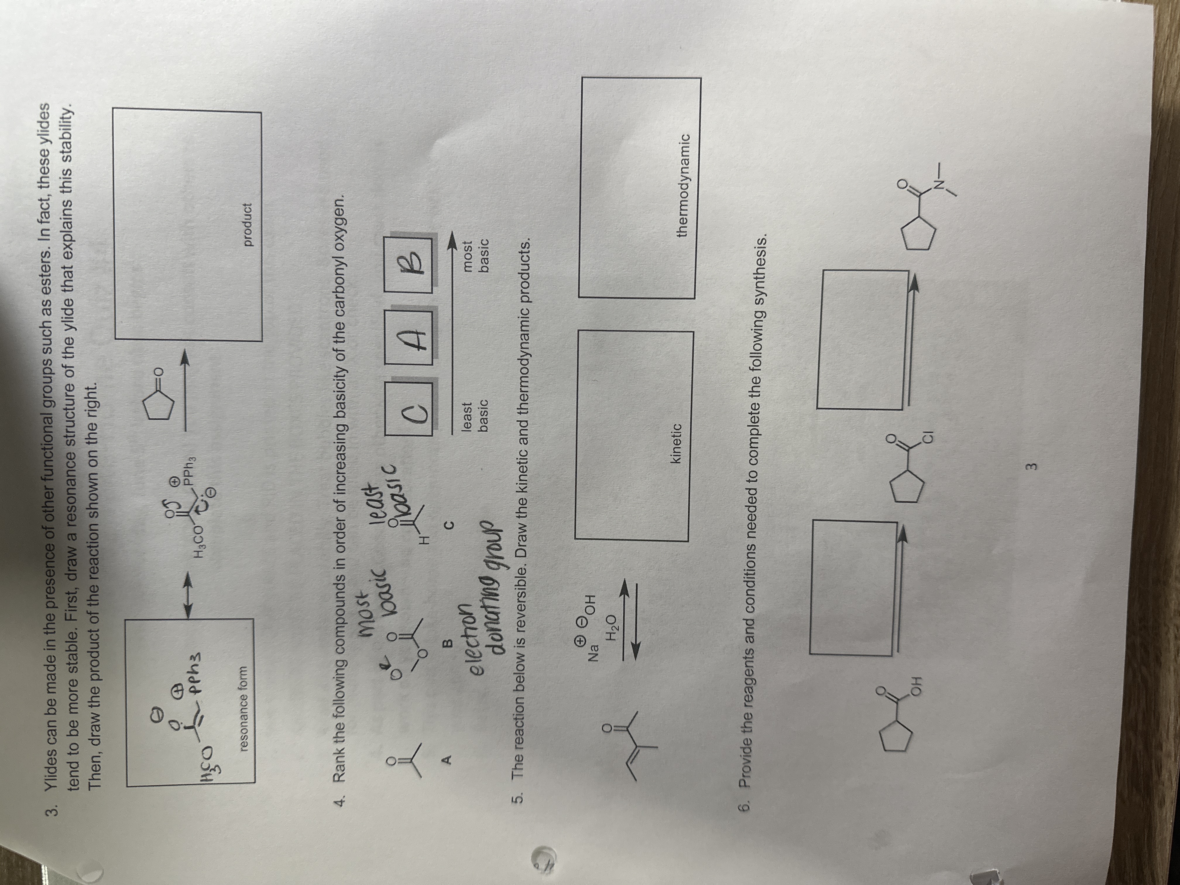 Solved Ylides can be made in the presence of other | Chegg.com