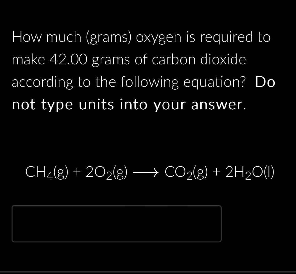 Solved How much (grams) ﻿oxygen is required to make 42.00 | Chegg.com