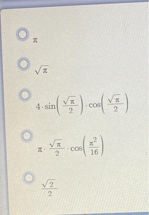 Solved R(j)=(sin(j2))2π π 4⋅sin(2π)⋅cos(2π) π⋅2π⋅cos(16π2) | Chegg.com