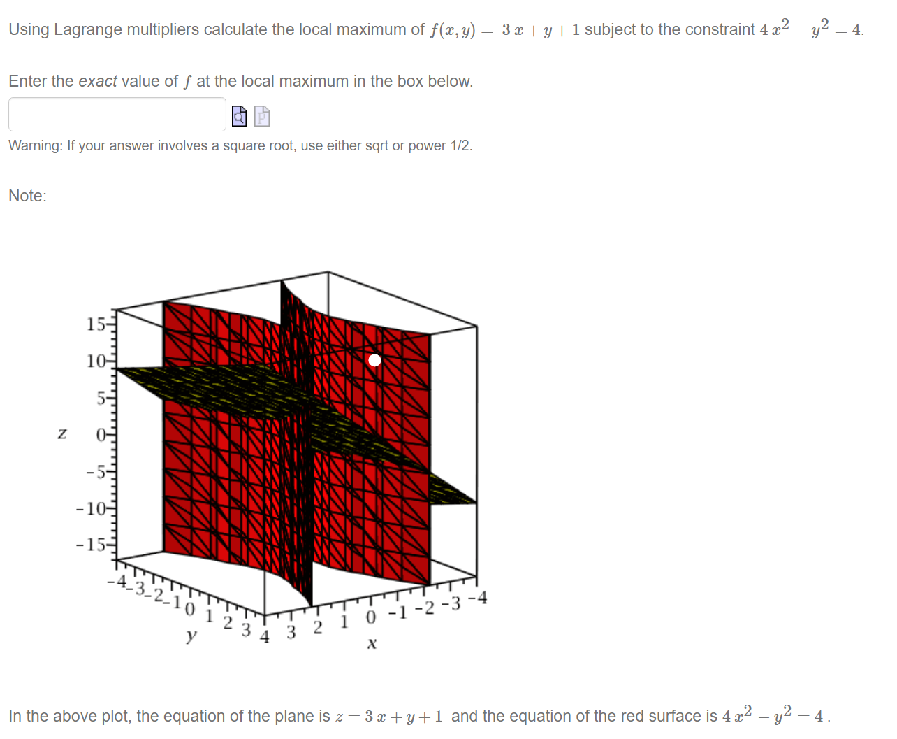 Solved Using Lagrange multipliers calculate the local | Chegg.com