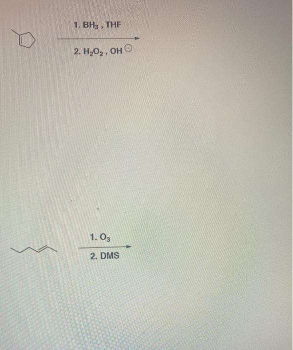 Solved 1. BH3 , THF 2. H2O2, OH 1.03 2. DMS | Chegg.com