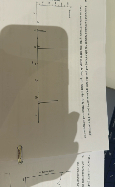 Solved Compound E ﻿contains a benzene ring (six carbons) | Chegg.com