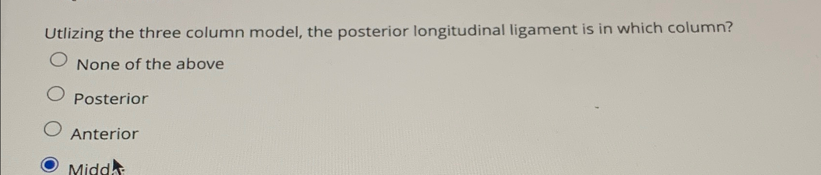 Solved Utlizing the three column model, the posterior | Chegg.com