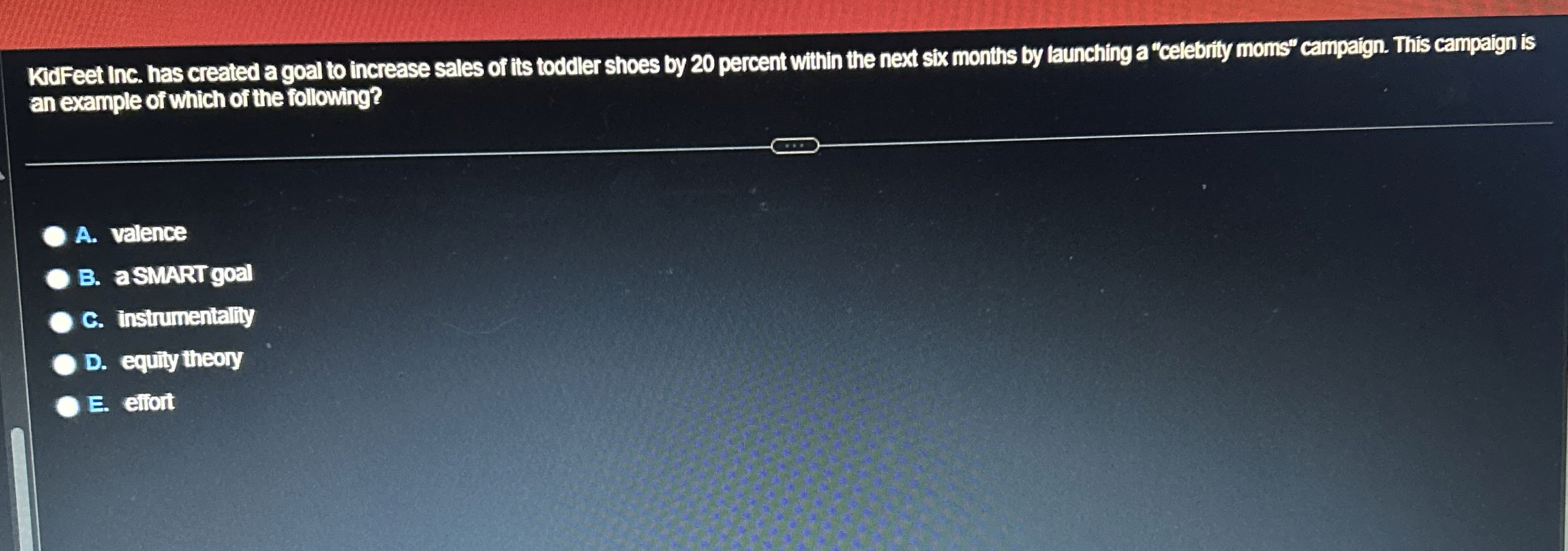 Kdifeet Inc. has created a goal to increase sales of | Chegg.com