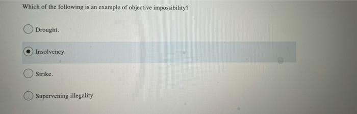 Solved Which of the following is an example of objective | Chegg.com