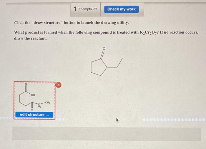 Solved 1 attempts left Check my work Click the "draw | Chegg.com